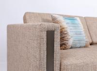 China Fabric Upholstered Wooden Arm Hotel Queen Sofa Sleeper Luxury Modern Design for sale