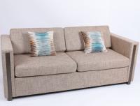China Fabric Upholstered Wooden Arm Hotel Queen Sofa Sleeper Luxury Modern Design for sale