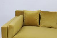 China Customized Modern Velvet Fabric Living Room Sofa With Wood Frame for sale