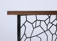 China Custom Coffee Table With Wooden Top Metal Frame Antiquity for sale