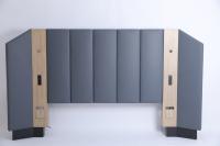China Hotel Bed Headboard Bedroom EKing Siz Bed Furniture Fabric Upholstered Tuft for sale