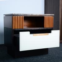 China American Style Marble Top Bedside Table Nightstand Bedroom Furniture for sale