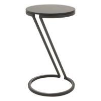 China Living Room Coffee Table With Steel Base Polished Pedestal Wood Top ISO9001 for sale