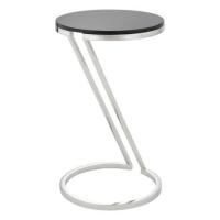 China Living Room Coffee Table With Steel Base Polished Pedestal Wood Top ISO9001 for sale