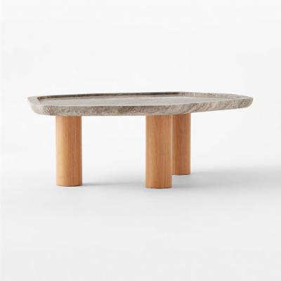 China Nordic Luxury Side Marble Coffee Table Living Room Furniture Set Tea Accent Round for sale