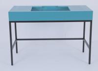 China Stainless Custom Modern Bathroom Vanity With Metal Console for sale