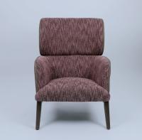 China Solid Beech Wood Luxury Fabric Leisure Lounge Chair With PU Guesting for sale