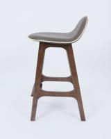 China Solid Wood Barstool Luxury Vinyl For Dining Room Restaurant for sale