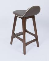China Solid Wood Barstool Luxury Vinyl For Dining Room Restaurant for sale