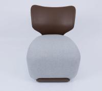 China Linen Fabric Vinyl Leisure Lounge Chair for Guesting Room for sale