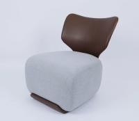 China Linen Fabric Vinyl Leisure Lounge Chair for Guesting Room for sale