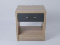 China Wooden Grain Custom Night Bedside Table For Living Room for sale