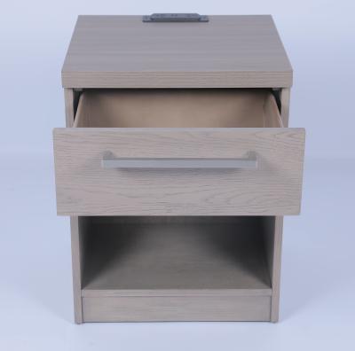 China Custom Night Stand Bedside Table Wood & Marble Material for sale
