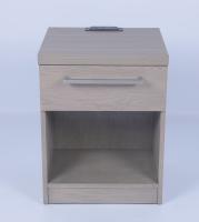 China Custom Night Stand Bedside Table Wood & Marble Material for sale