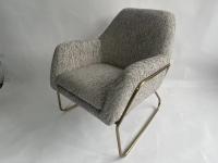 China Customized Modern Fabric Chair With Stainless Steel Frame for sale