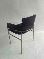 China Luxury Dining Chair Stainless Steel Frame OEM / ODM Are Welcomed for sale
