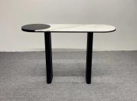 China Living Room Custom Coffee Table With Marble Top Metal Frame for sale