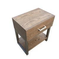 China Luxury Light Oak Bedside Table King / Queen Size For Hospitality Bedroom for sale