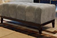 China American Style Long Ottoman Storage Bench For Bedroom , Dark Brown Wood Finish for sale