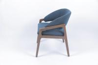China Fabric Metal Loft Dining Armchair Furniture Dining Room Chairs Customized Sizes for sale