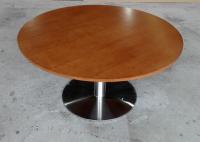 China Durable Wooden Dining Room Tables Polished Metal For Restaurant for sale