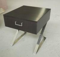 China King Size Hotel Bedside Tables Metal Leg Hospitality Case Goods With 100% Sheen for sale