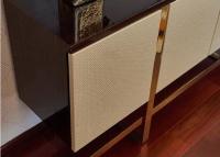 China Gold Custom Hotel Room Dresser Stone Top With Metal Frame , 78W*24D*30H for sale