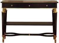China Wooden 48'' W Luxury Bedroom Furniture With Metal Legs , Antique Hotel Desk for sale
