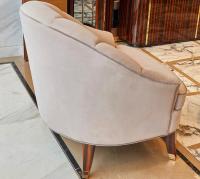 China Fabric Upholstery Living Room Couches , Wooden Hotel Lounge Chair High End for sale