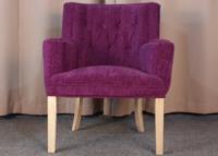 China Classic Modern Fabric Armchairs For Living Room With Solid Oak Wood dining chair for sale