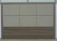 China Upholstered Hotel Style Headboards , MDF Wood Bed Backboard With Double Dowel for sale