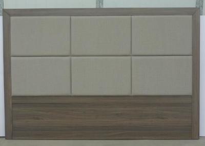 China Upholstered Hotel Style Headboards , MDF Wood Bed Backboard With Double Dowel for sale