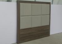 China Upholstered Hotel Style Headboards , MDF Wood Bed Backboard With Double Dowel for sale