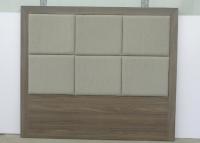 China Upholstered Hotel Style Headboards , MDF Wood Bed Backboard With Double Dowel for sale