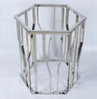 China Professional Custom Black Glass Top End Tables Hospitality Case Goods W50 * H55CM for sale