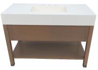 China Stand Alone Modern Bathroom Vanity Cabinets Plywood With Solid Wood for sale