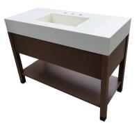 China Stand Alone Modern Bathroom Vanity Cabinets Plywood With Solid Wood for sale