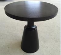 China Small Hotel Wooden Dining Room Tables , Wood Top Round Breakfast Table for sale