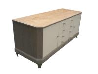 China 4 Drawers Plus Hotel Room Dresser 2 Doors With Stainless Steel Kobes for sale