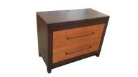 China Double Drawer Wooden Hotel Room Dresser / Long Handle Luxury Bedroom Furniture for sale