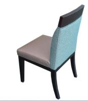 China Blue Solid Wood Modern Furniture Dining Room Chairs For Restaurants , PU Finish for sale
