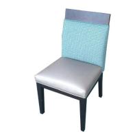 China Blue Solid Wood Modern Furniture Dining Room Chairs For Restaurants , PU Finish for sale