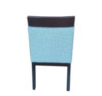 China Blue Solid Wood Modern Furniture Dining Room Chairs For Restaurants , PU Finish for sale