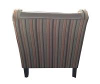 China Fabric Single Couch Chair Indoor , Dark Color One Seater Sofa Chair for sale