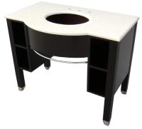 China Wooden Freestanding Vanity Cabinet , Wooden Vanity Units For Bathrooms for sale