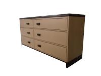 China White Painted Six Drawer Dresser / Chest , Hospitality Stand Up Dresser for sale