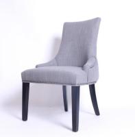 China Tufted Fabric Custom Commercial High Back Dining Room Chairs Elegant Appearance for sale