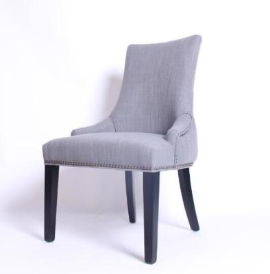 China Tufted Fabric Custom Commercial High Back Dining Room Chairs Elegant Appearance for sale