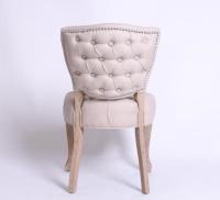 China Linen Fabric Furniture Dining Room Chairs PU Finish / Restaurant Dining Chairs for sale