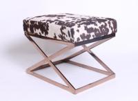 China Rose Golden Bedroom Upholstered Storage Bench Seats Comfortable Indoor Furniture for sale